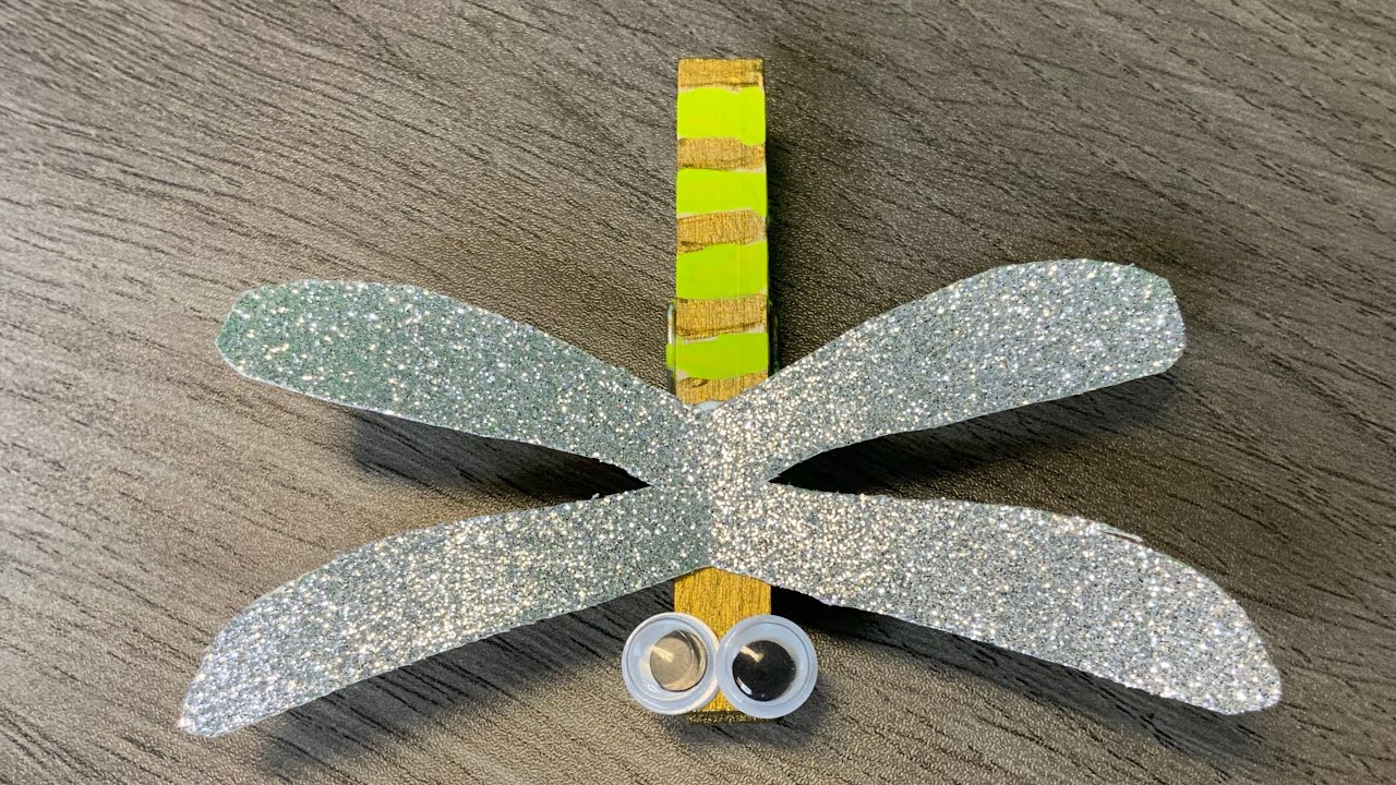 DT Crafts: Clothespin Dragonfly - YouTube