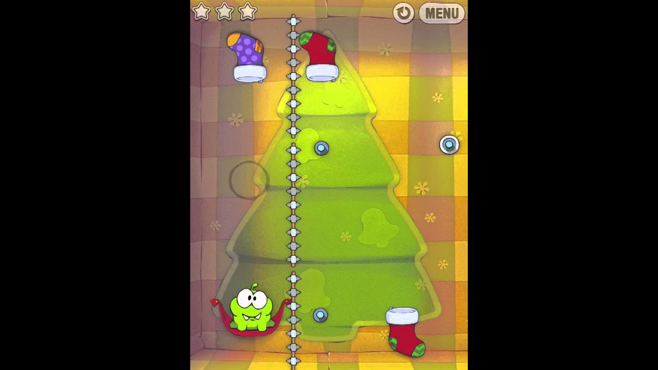 Cut the Rope Holiday Gift 1-23 Walkthrough #23 - YouTube
