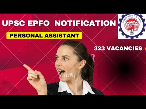 UPSC EPFO Personal Assistant Notification Out Now 🔥 | UPSC EPFO PA| # ...