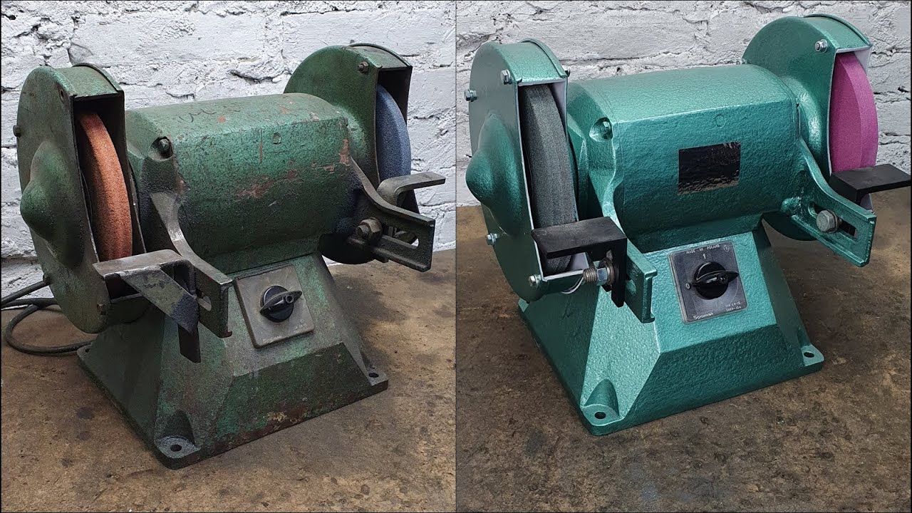 Renovation of a table grinder ELNA - YouTube