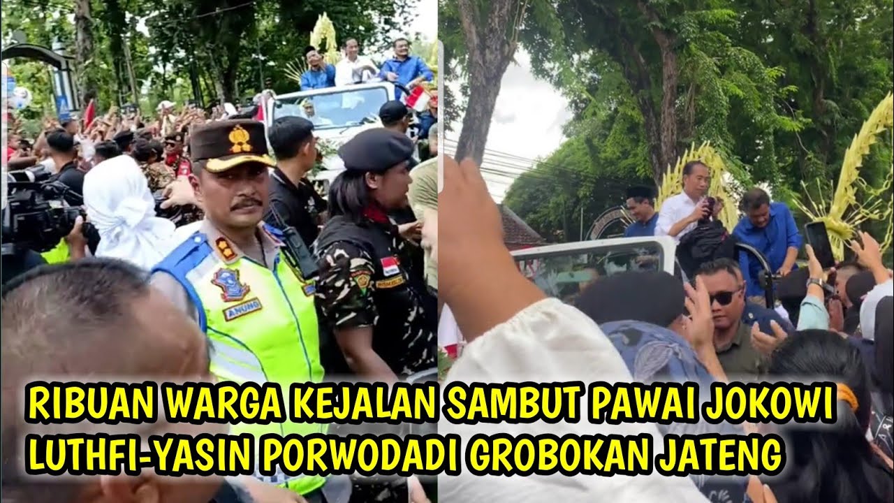 Jalan Purwodadi Banjir Manusia Tak Terbendung Sambut Jokowi dan Cagub ...