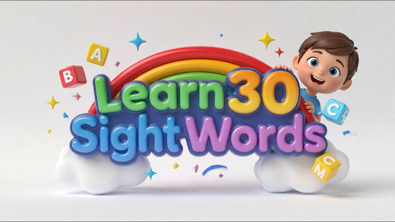 30 Essential Sight Words for Kids | Reading Practice with Sentences ...