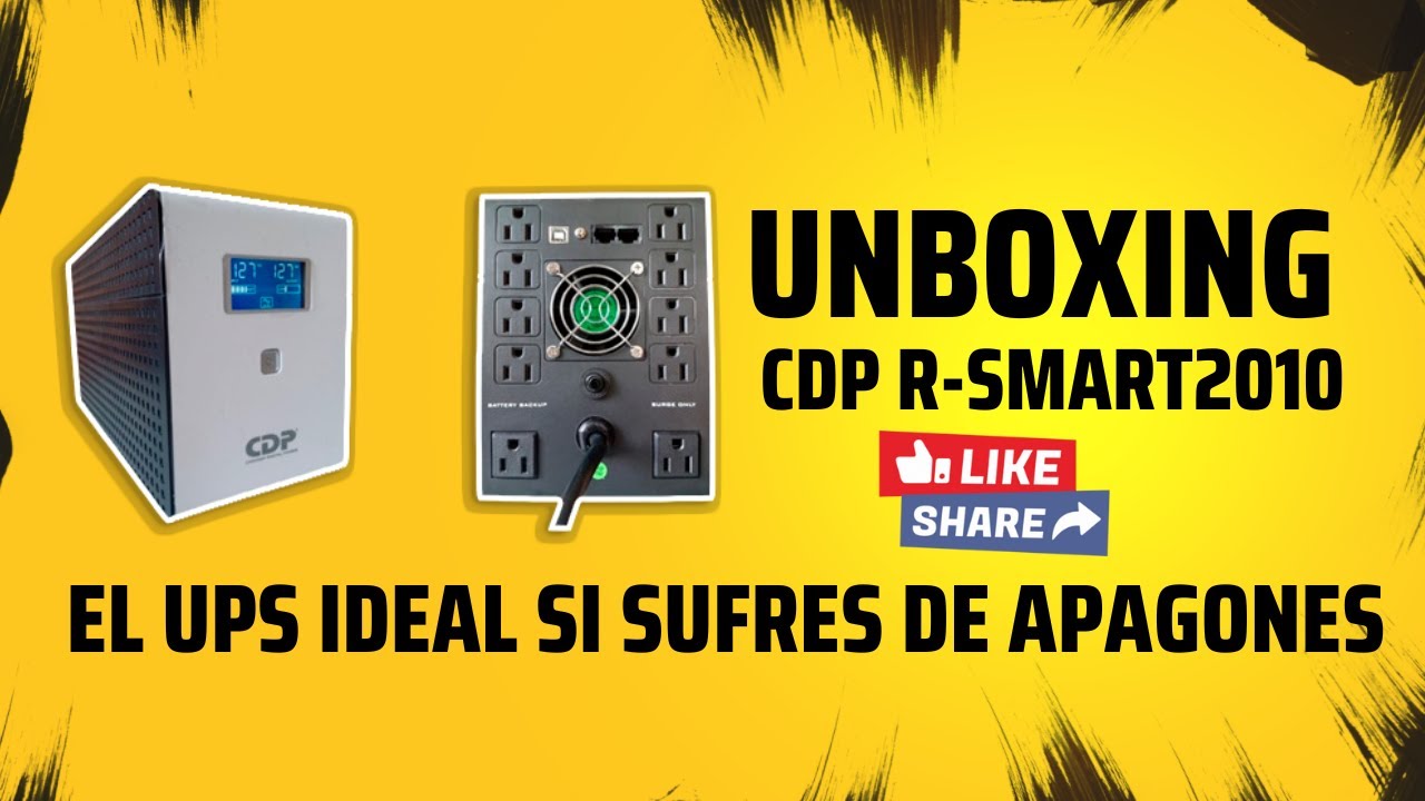 CDP R-Smart2010 UPS No Break Inteligente Unboxing - YouTube