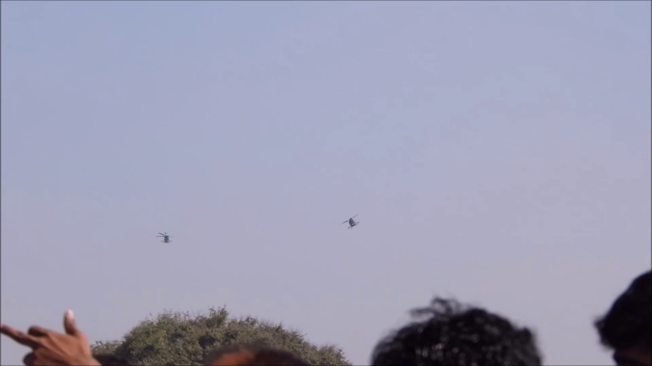 Weaponised HAL Dhurv Rudra at Aero India 2017 - YouTube