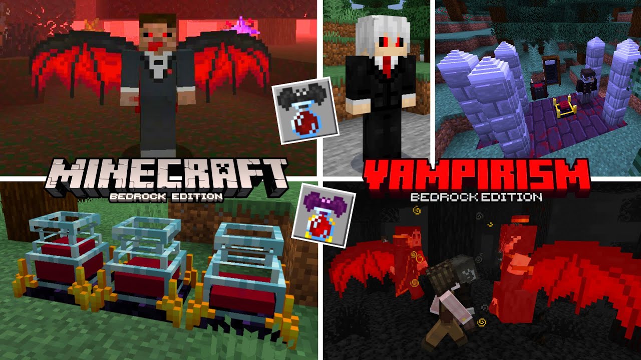 Vampire Craft ADDON para MINECRAFT PE 1.21 BEDROCK - Mod Vampire craft ...