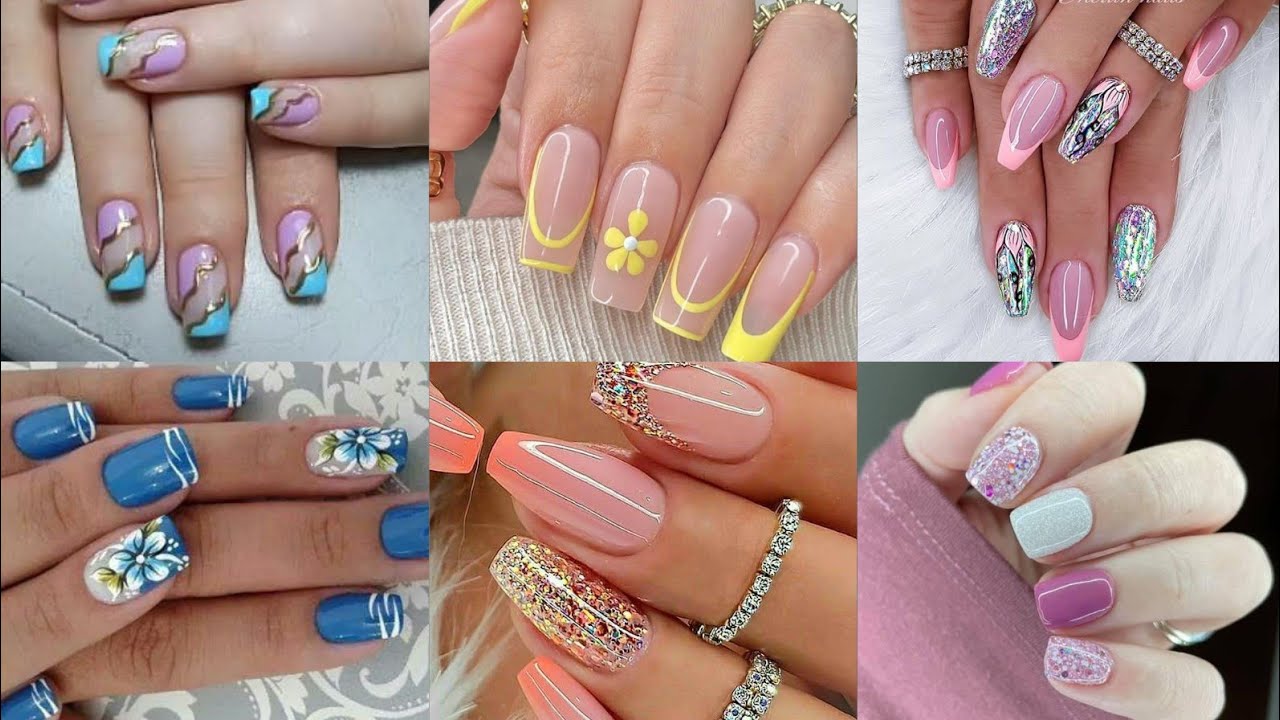 south indian actresses nail art ll nait art design #nailart #nails # ...