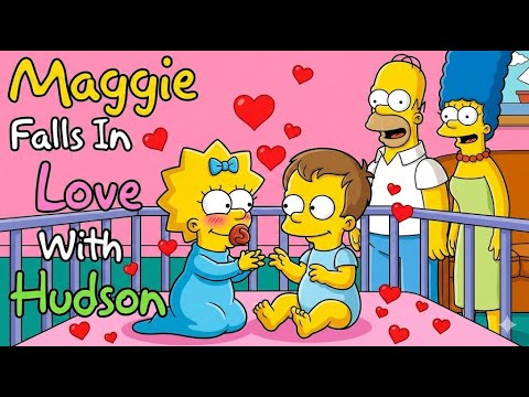Simpsons Funny Moments | Maggie Falls In Love With Hudson - YouTube