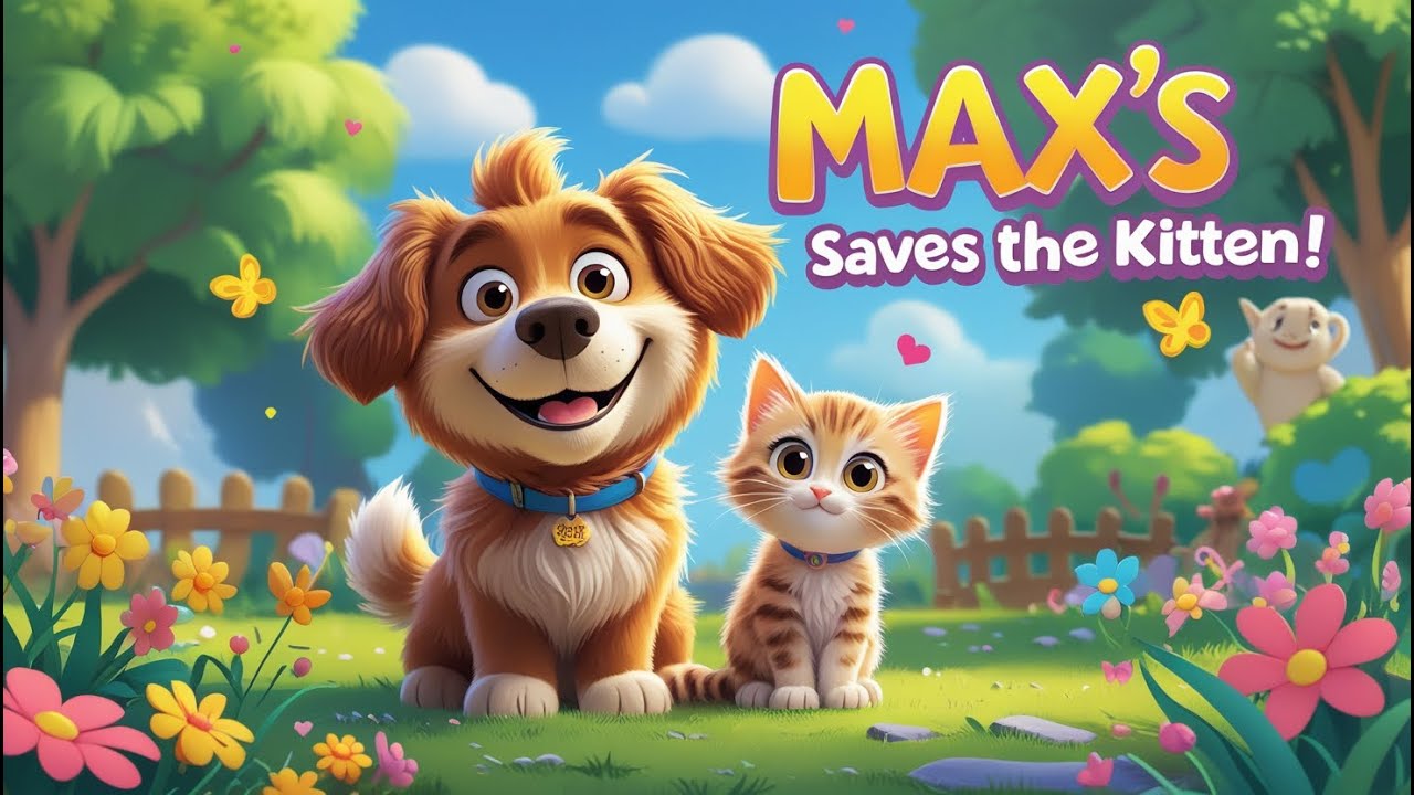 Max the Hero Dog: A Heartwarming Adventure with a Kitten! - YouTube