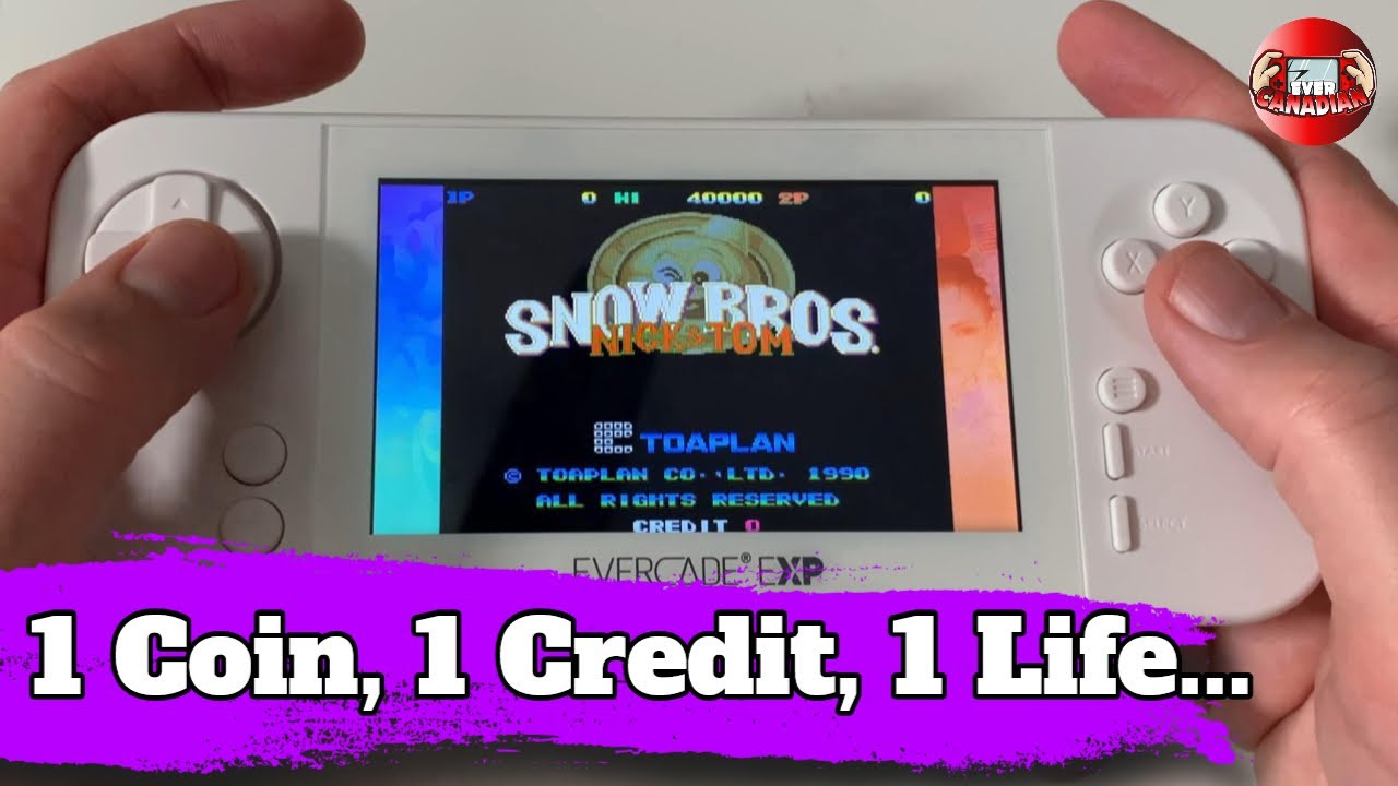 Evercade Exp - 1 Coin,1 Credit, 1 Life - Snow Bros. Arcade Challenge ...