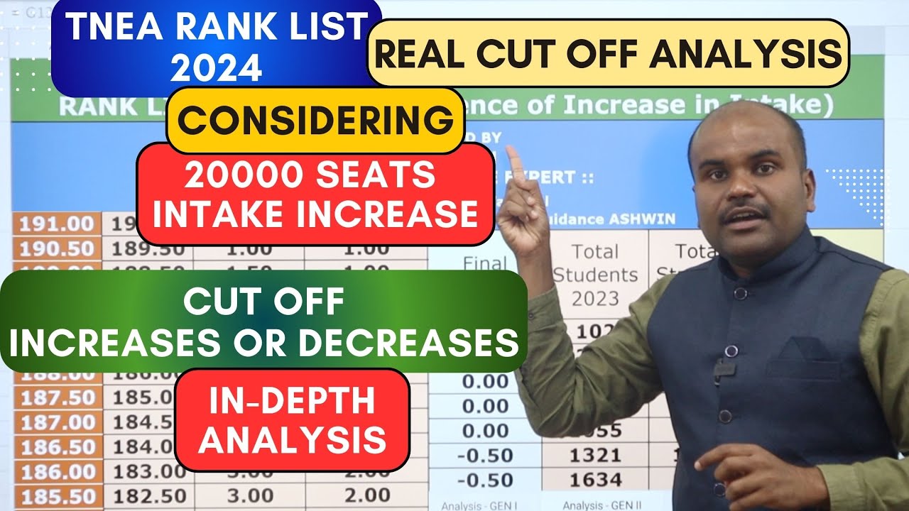 TNEA 2024 Rank List | CUT OFF குறைகிறது? | 20000 Seats Increase In Intake |🔥இது தான் Real ...