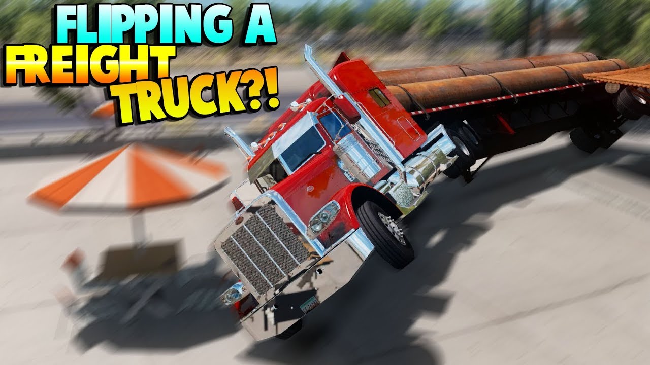 gaming logo ATS - FREIGHT TRUCK CRASHES AND FLIPS?! - American Truck ...