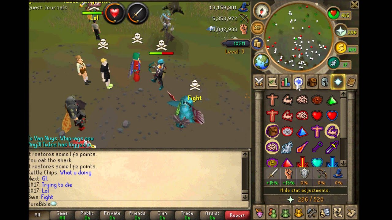 Runescape- Combat 93 pure 13 defence 99 strength west drags,high level ...