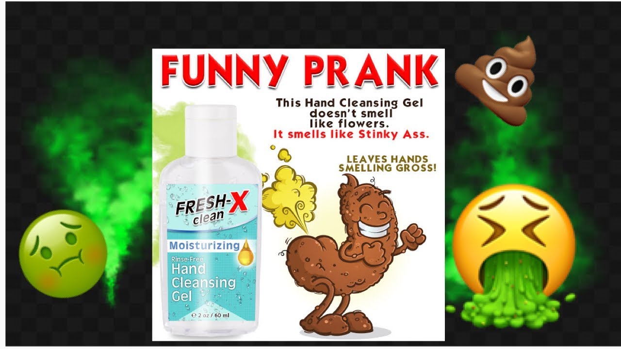 STINKY AXX HAND SANITIZER PRANK - YouTube
