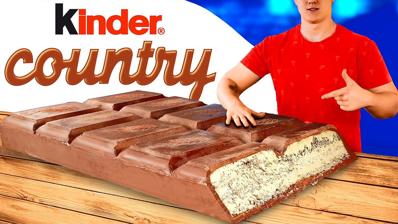 Kinder Country Gigante | Cómo hacer el Kinder Country de bricolaje más ...
