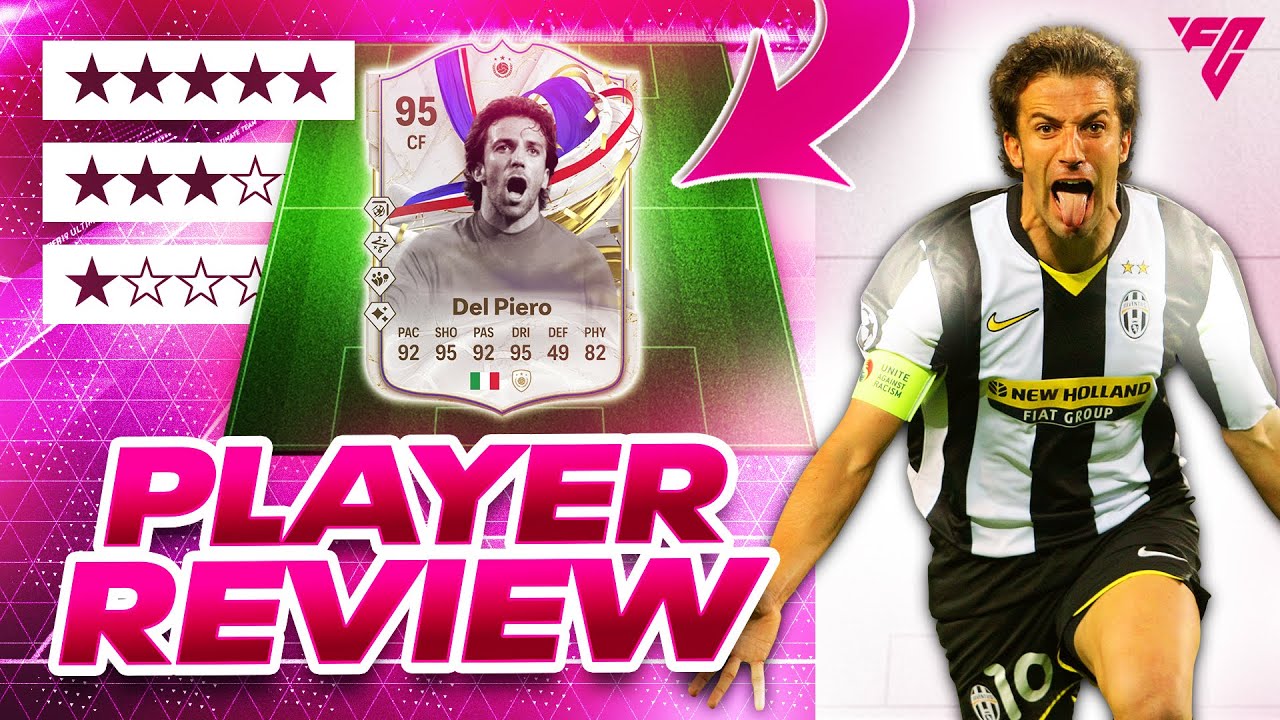 95 GREATS OF THE GAME Alessandro Del Piero 😱 FC 24 Player Review - YouTube
