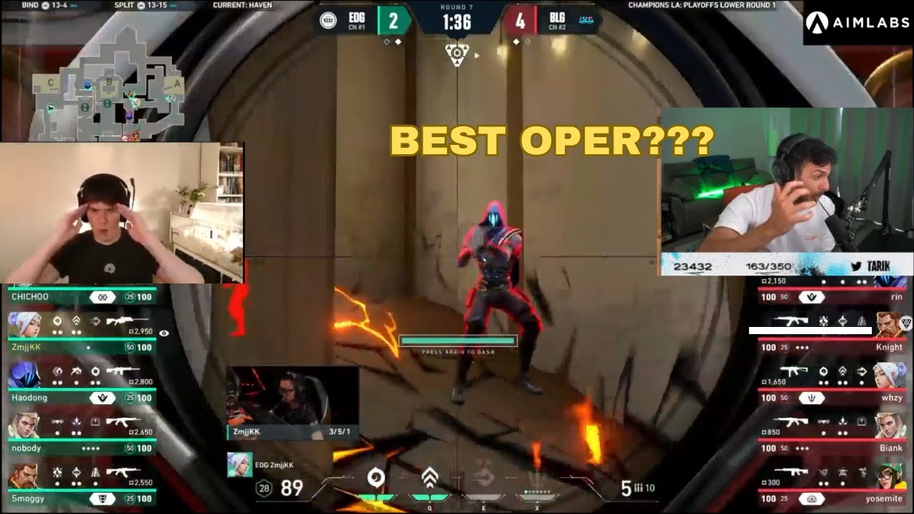 EDG Kangkang does not MISS on the OP | EDG vs BLG | VCT champions 2023 | Tarik and Sliggy reacts ...