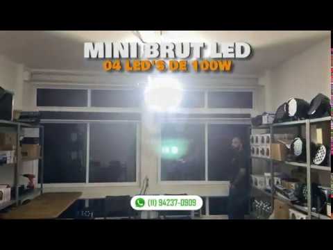 Mini Brut LED 4 Leds de 100W - 09 Iluminação - YouTube