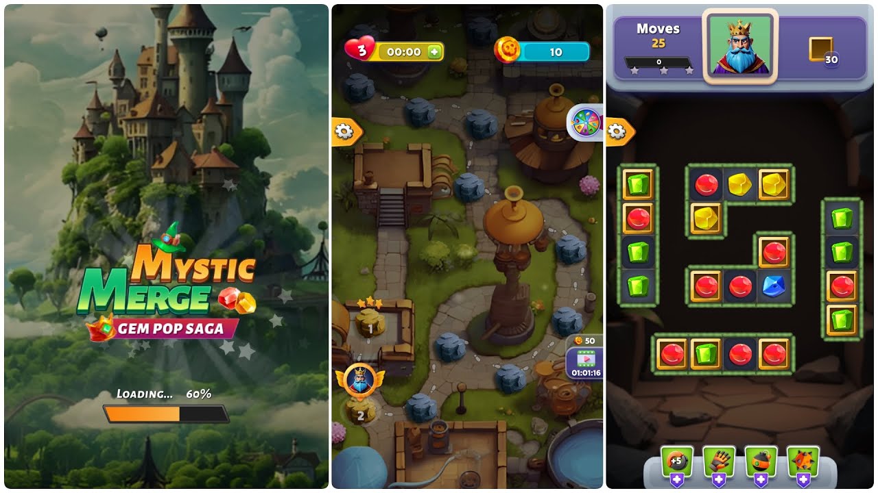 Mystic Merge Gem Pop Gameplay - Unity Complete Reskin - YouTube