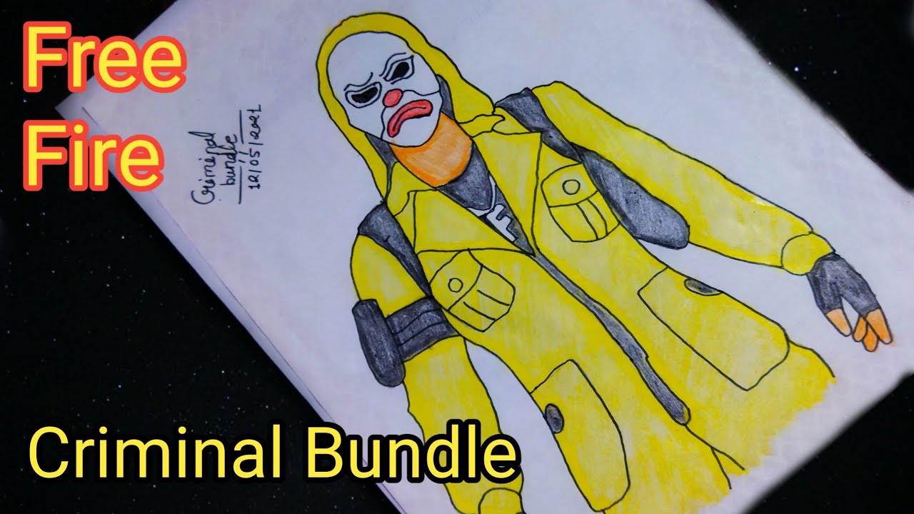 yellow criminal bundle drawing... 👺👺 // FF ART - YouTube