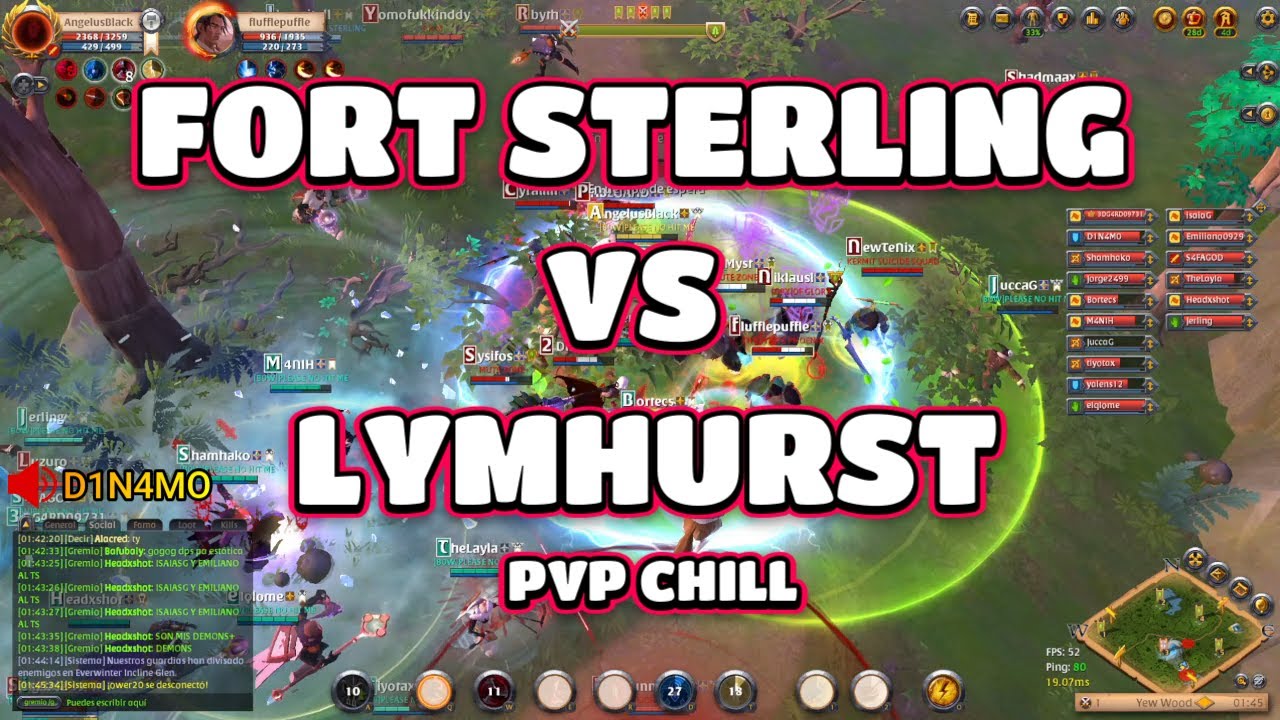 ALBION ONLINE GUERRA DE FACCIONES FORT STERLING VS LYMHURST PVP CHILL ...