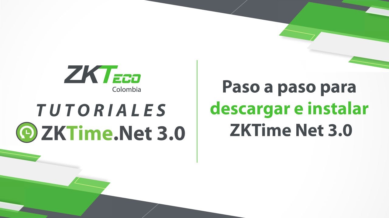 👩‍💻 Tutorial: Cómo descargar e instalar el software ZKTime Net 3.0 - YouTube