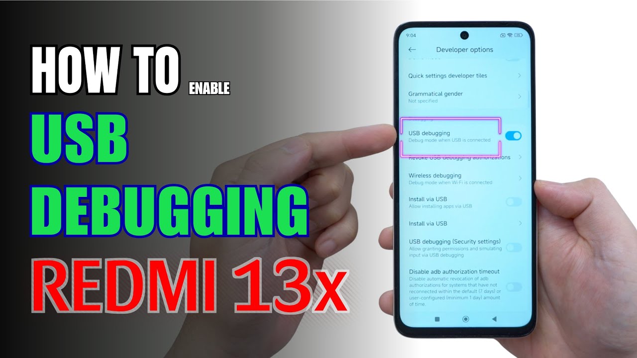 How to Enable USB Debugging on Redmi 13x | Step-by-Step Guide - YouTube