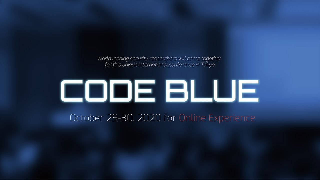 CODE BLUE 2020 - Keynote1 - YouTube