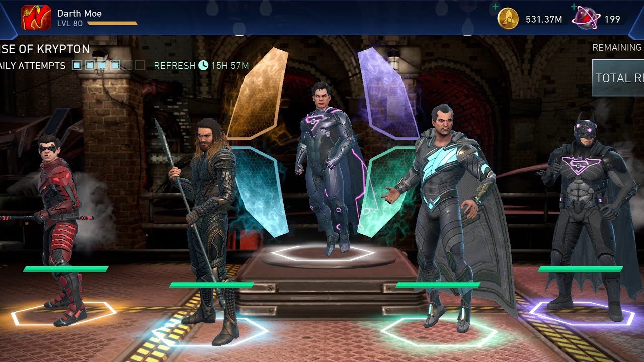 Rise of Krypton Heroic 7 Tier 5 Clear (14.6.25) - Injustice 2 Mobile ...