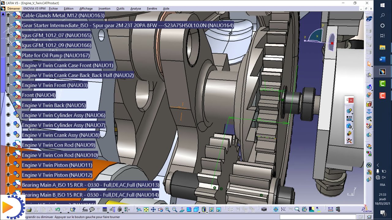 CATIA tutorial - DMU kinematics - YouTube
