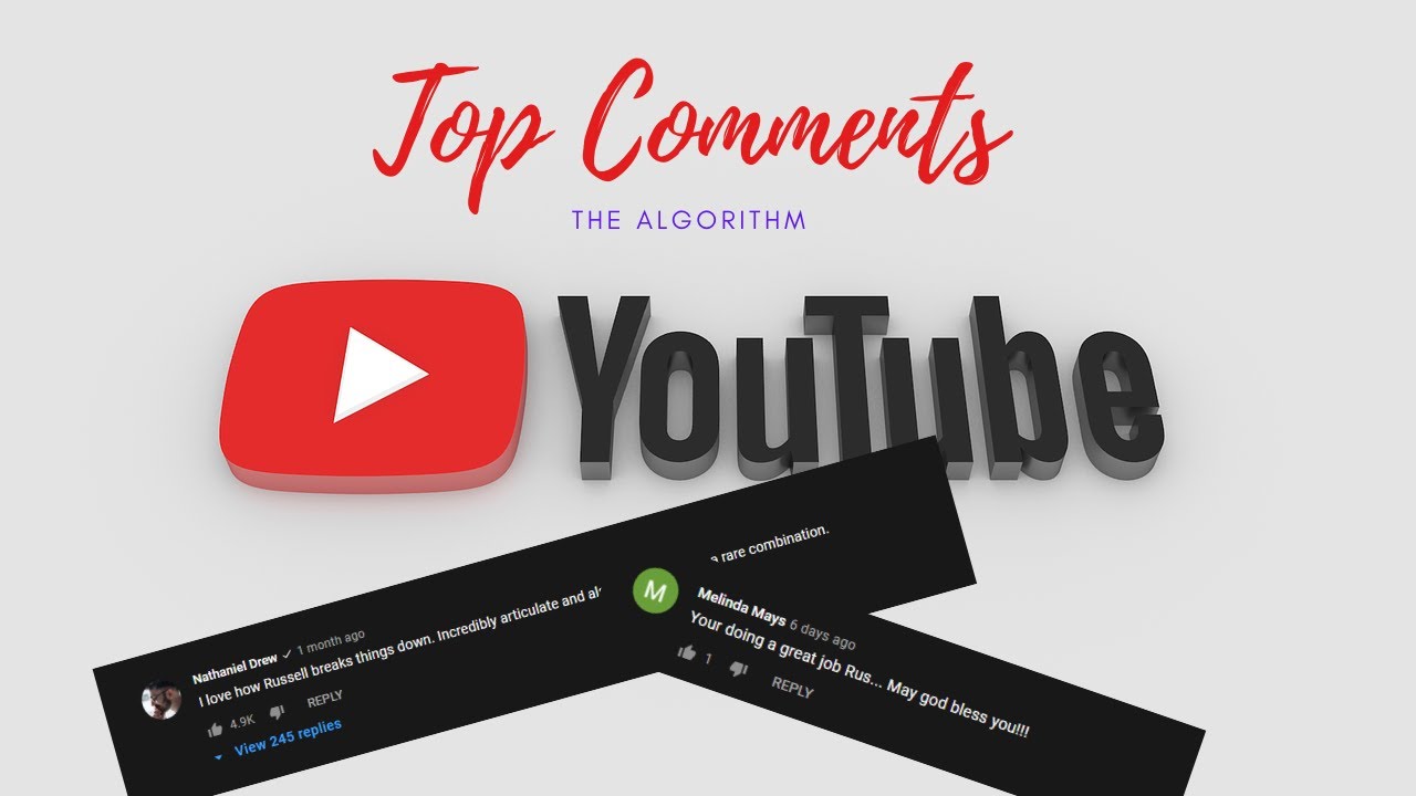 How the YouTube algorithm works for Top Comments - YouTube