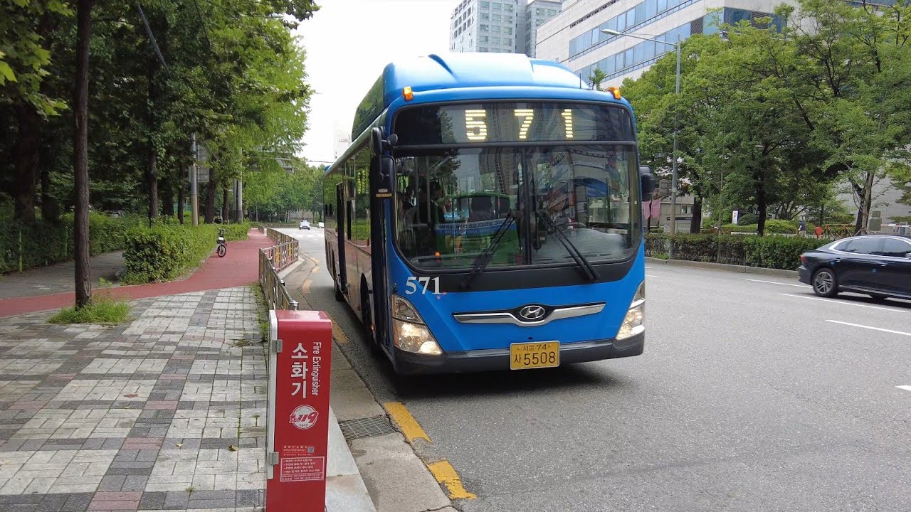 Seoul Bus 571 Ride - Mok-dong to Gasan-dong in Seoul, Korea - YouTube