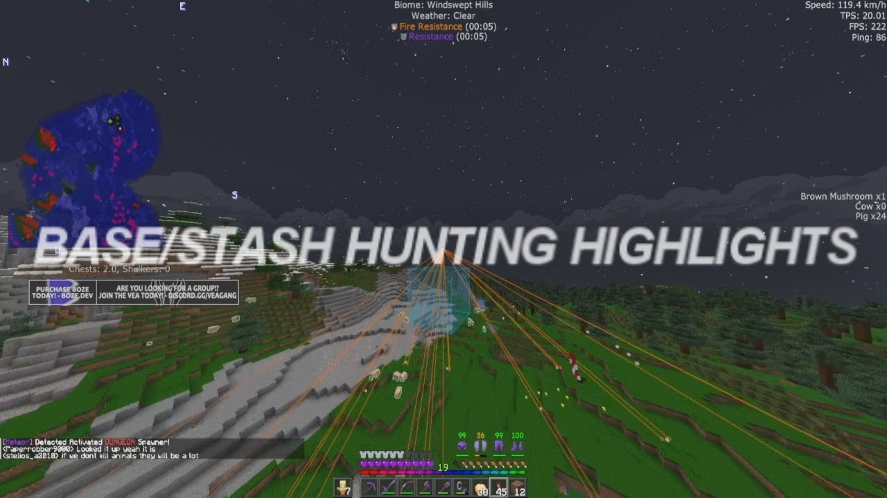 Stash/Base Hunting Highlights #27 (2b2t) - YouTube