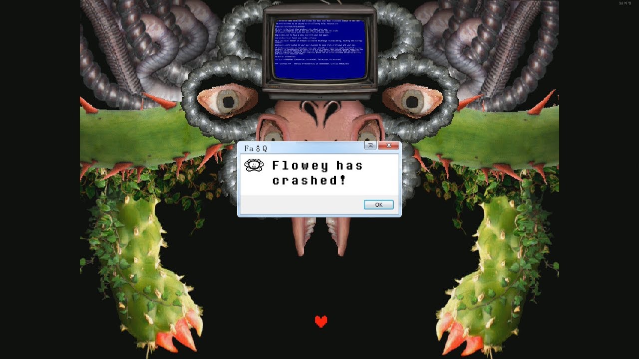 Undertale Flowey has crashed? - YouTube