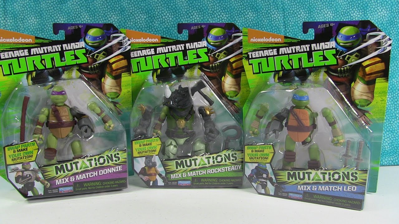 Teenage Mutant Ninja Turtles Mutations Mix & Match Figures Unboxing ...