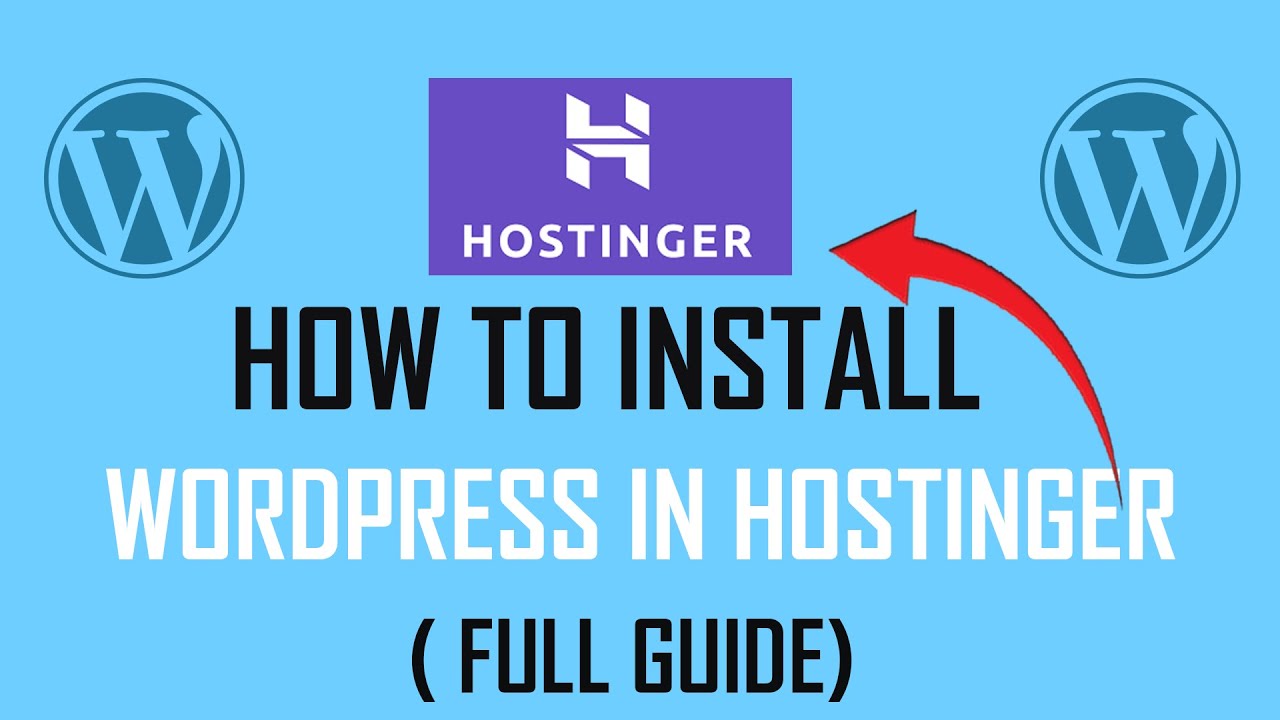how to install wordpress on hostinger domain - Full Guide - YouTube