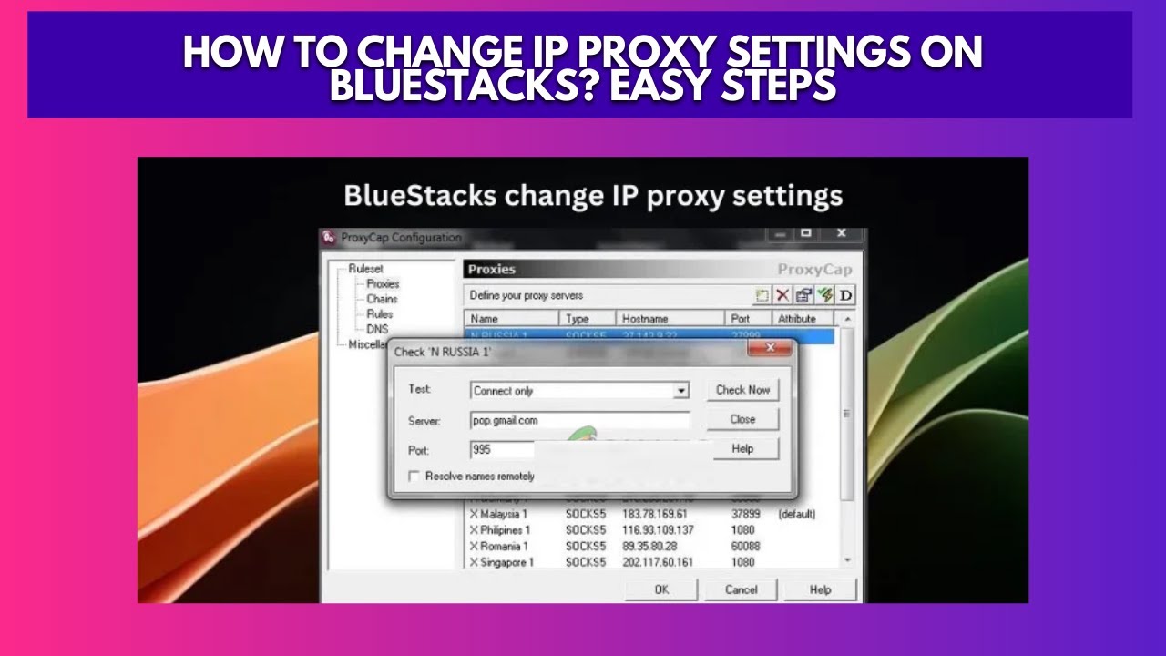 How to Change IP Proxy Settings on BlueStacks Easy Steps - YouTube
