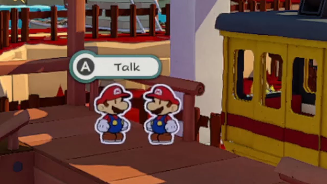 Paper Mario talks to himself - YouTube