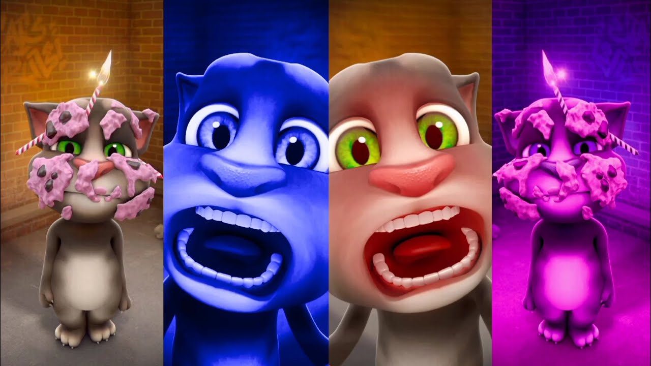 MY Talking tom RED Chilli Eat 🍒🍇🌶️🤯 - YouTube