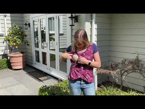Breastmates - How this style opens for Breastfeeding - Demo