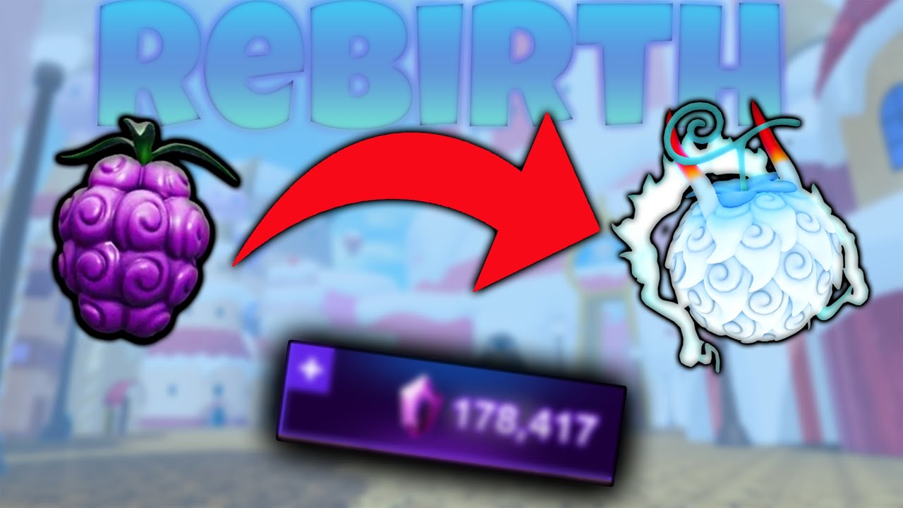 Going From COMMON TO *MYTHICAL* Using The NEW Rebirth System In Fruit ...