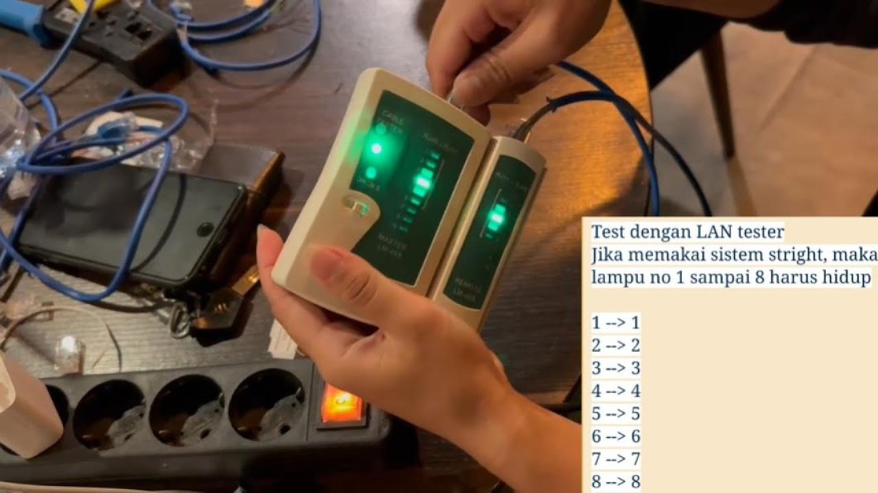 Merakit Kabel UTP Straight dan Cross - YouTube