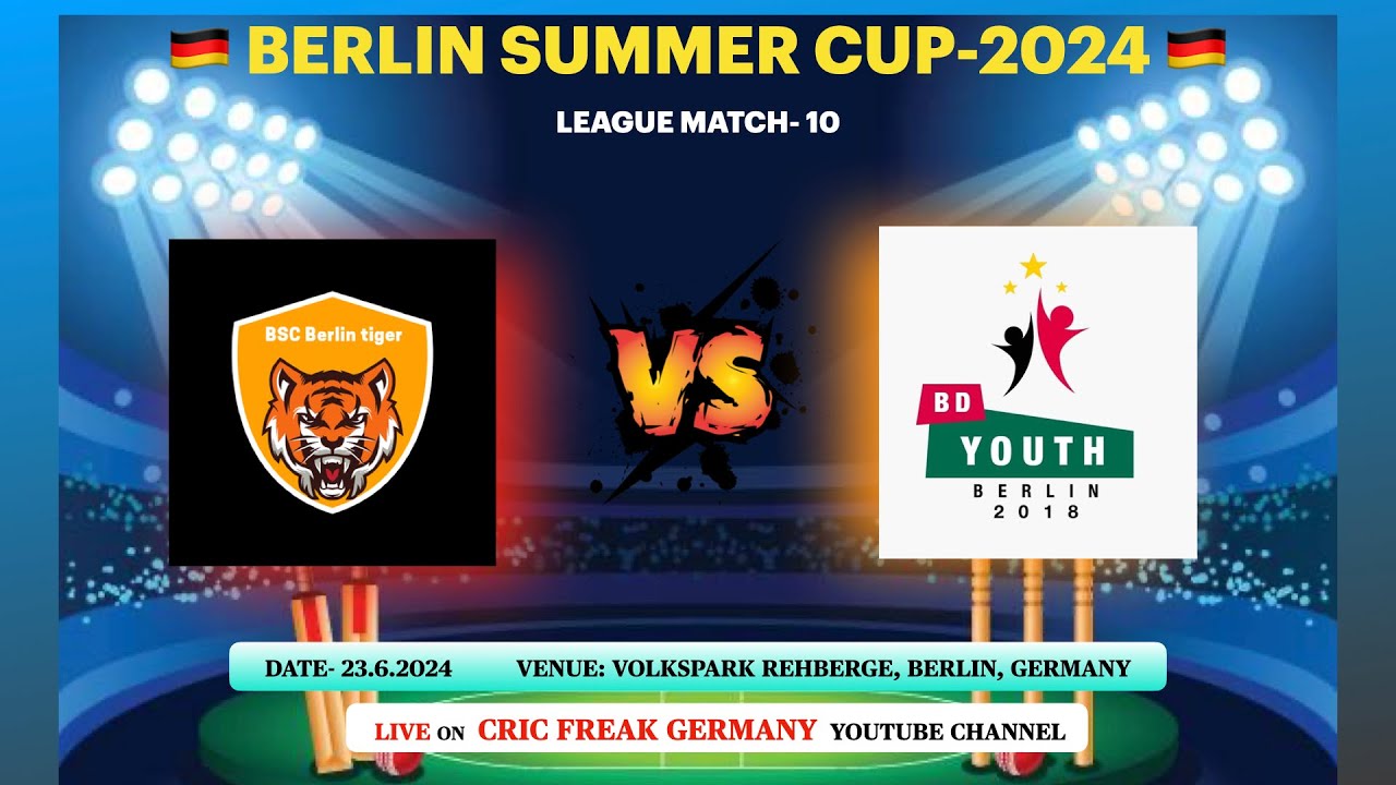 Match-10: BD Youth vs BSC Tigers Berlin | Berlin Summer Cup-2024 # ...