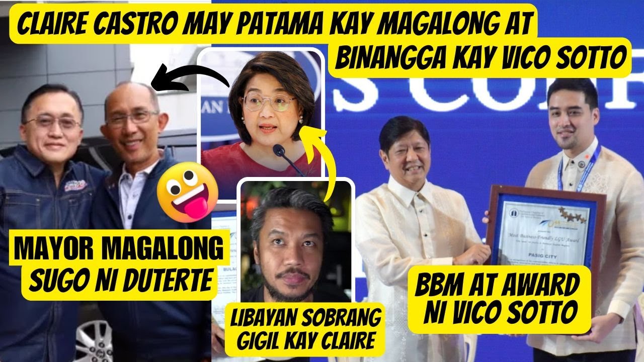 BBM AT AWARD NI VICO SOTTO | MAGALONG, SUGO NI DUTERTE VS ROMUALDEZ ...