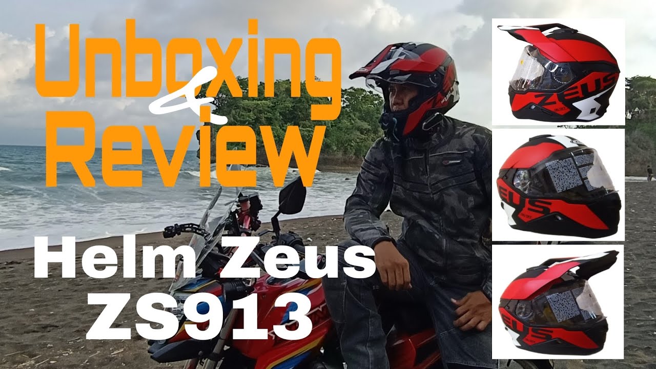 Unboxing dan Review Helm Zeus ZS913 | Helm Supermoto | Helm Adventure ...