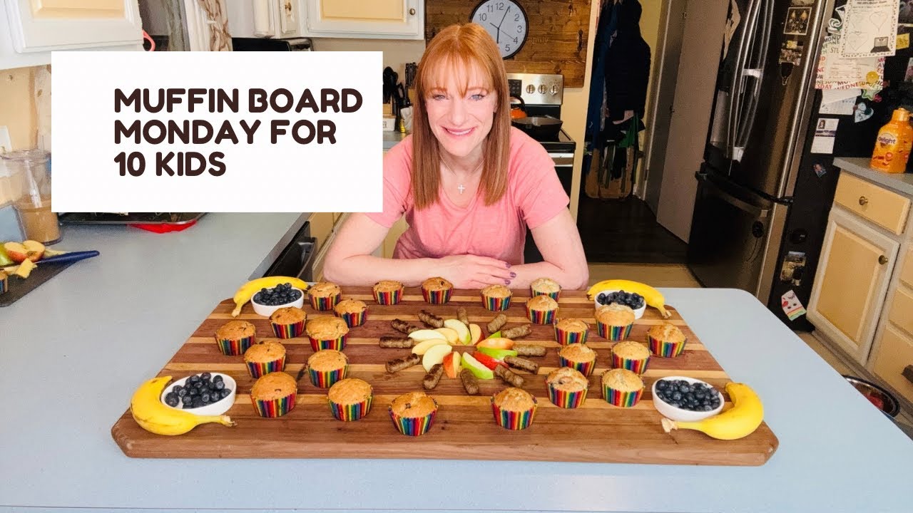 MUFFIN BOARD MONDAY FOR 10 KIDS - YouTube