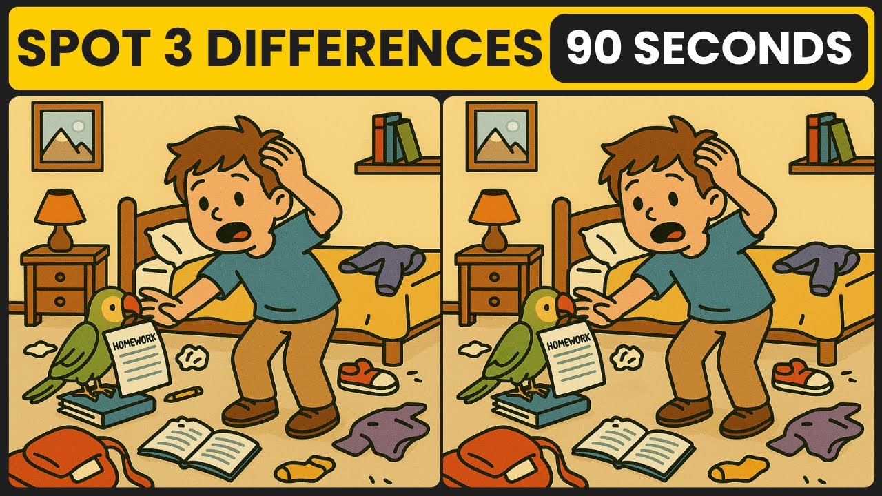 Find the differences | Can you spot them all? [Spot the differences ...