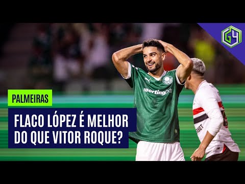 FLACO LÓPEZ OU VITOR ROQUE? NÚMEROS DO ARGENTINO SÃO MELHORES NO PALMEIRAS - YouTube