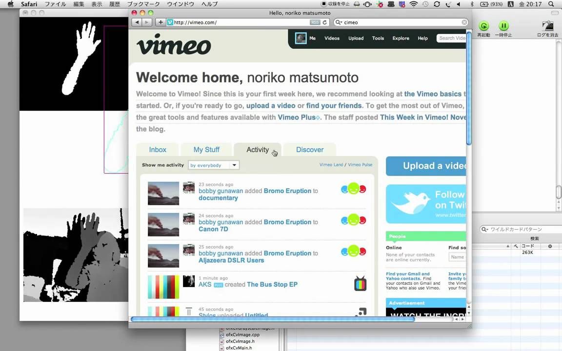 kinect Mouse Control + Clicking for Mac: openframeworks - YouTube