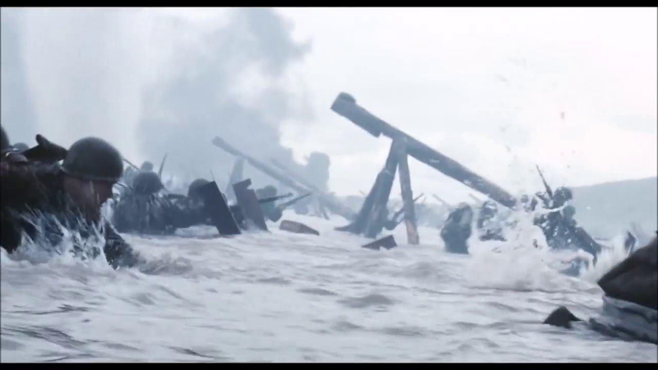 Saving Private Ryan Beach Opening Scene but with Ocean Man Song - YouTube