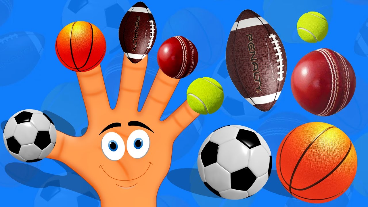 Sports Balls Finger Family Nursery Rhymes | Balls Finger Family | Kids ...